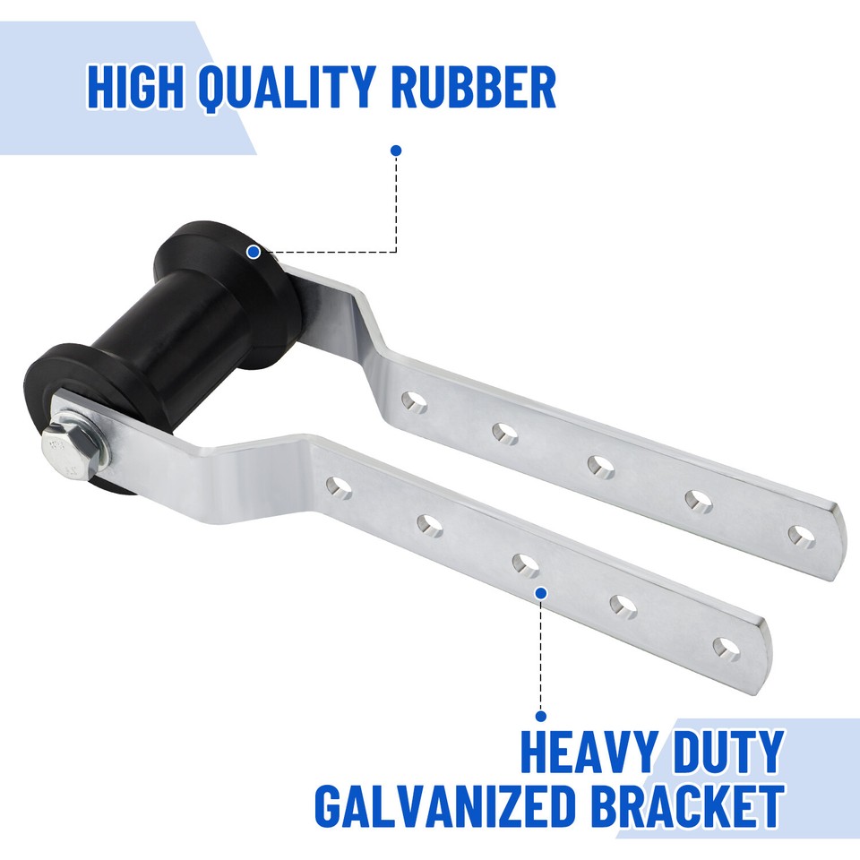 5" Adjustable Keel Roller Bracket Assembly Kit for 3" Wide Trailer Boat ...