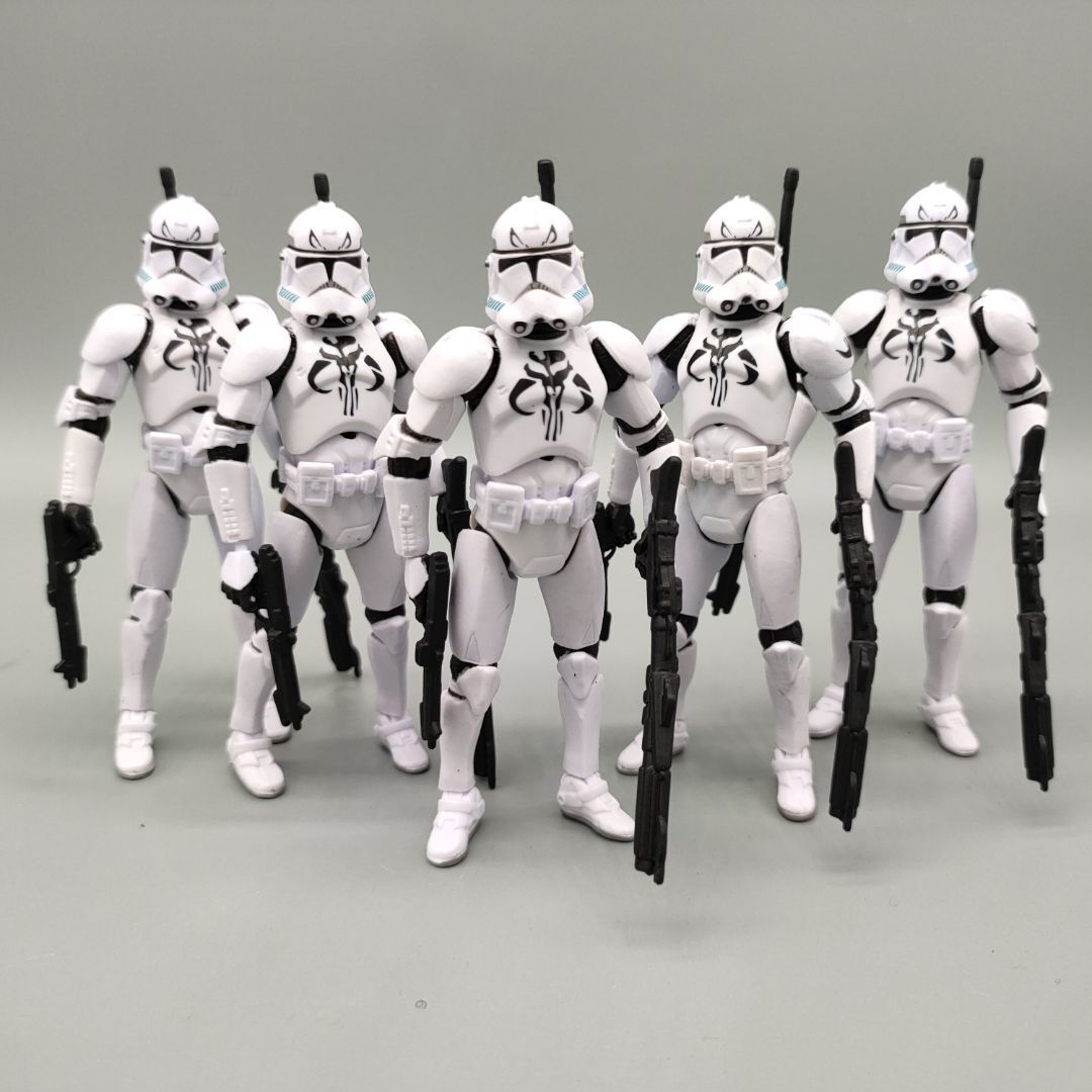 Lot of 5 Star Wars 501st 442nd Utapau Shock Razor BMF Clone Trooper 3. ...