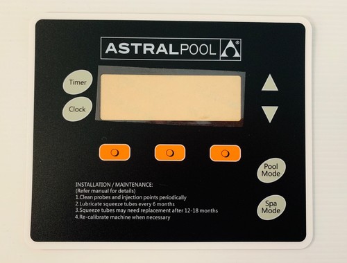 Genuine Astral/Hurlcon Control Panel LABEL Replacement- Brand New | eBay
