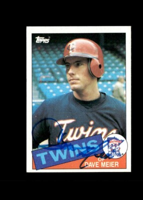Dave Meier 1985 Topps Twins authentic autographed card | eBay