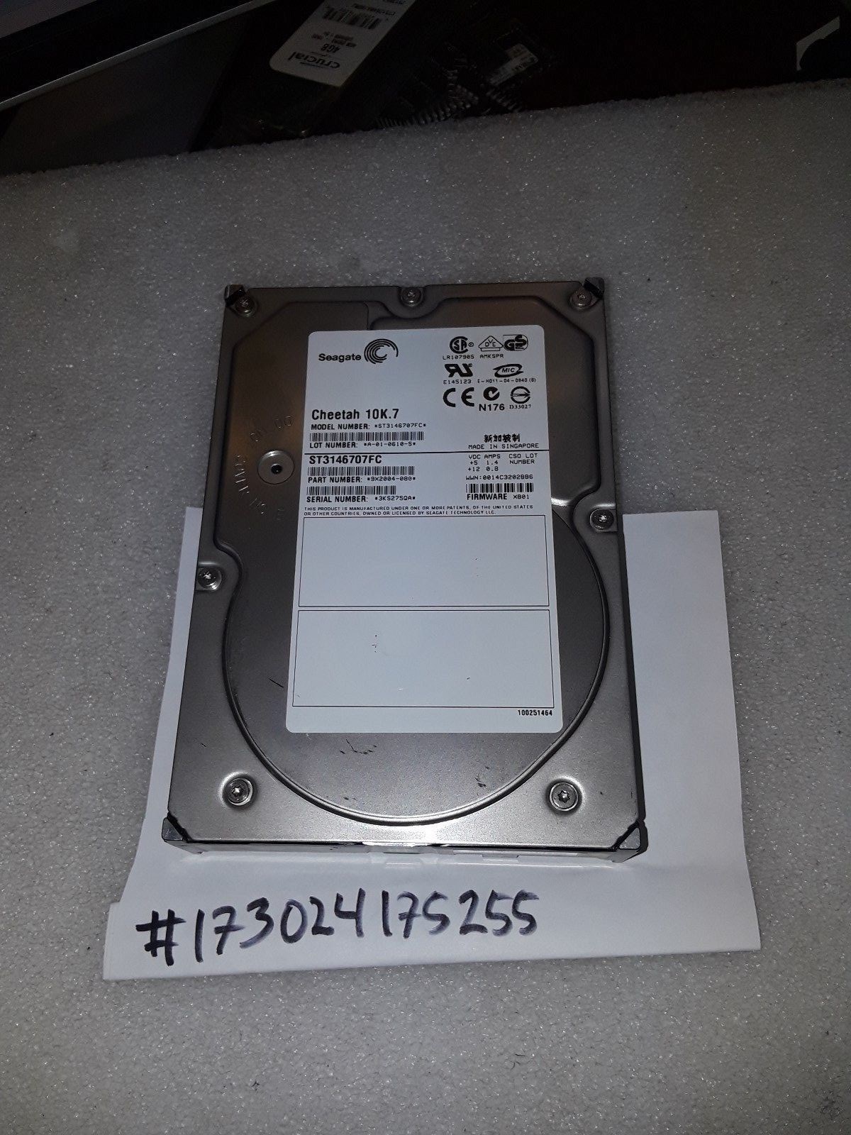Seagate 146GB 10K.7 2Gbps 40pin FC HDD - ST3146707FC - 9X2004-080 | eBay