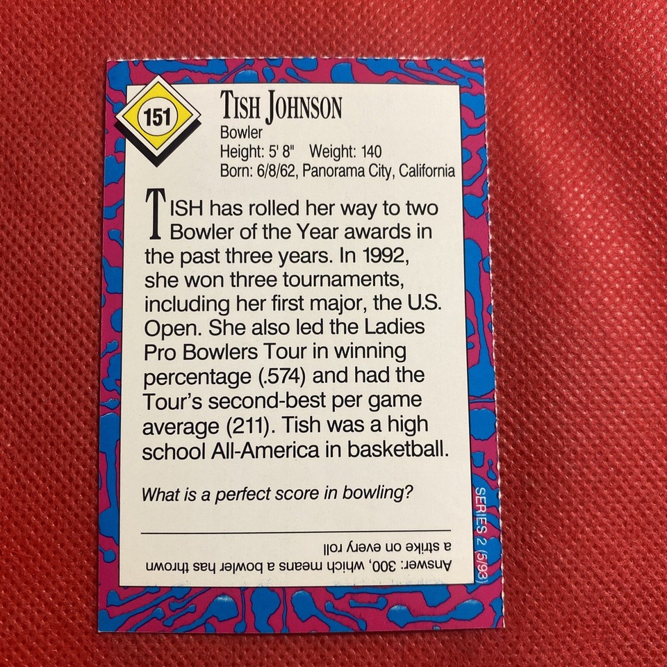 Tish Johnson Bowler Bowling #151 RC Sports Illustrated for Kids SI For ...