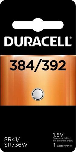 Duracell - 384/392 Silver Oxide Button Battery - long lasting battery ...