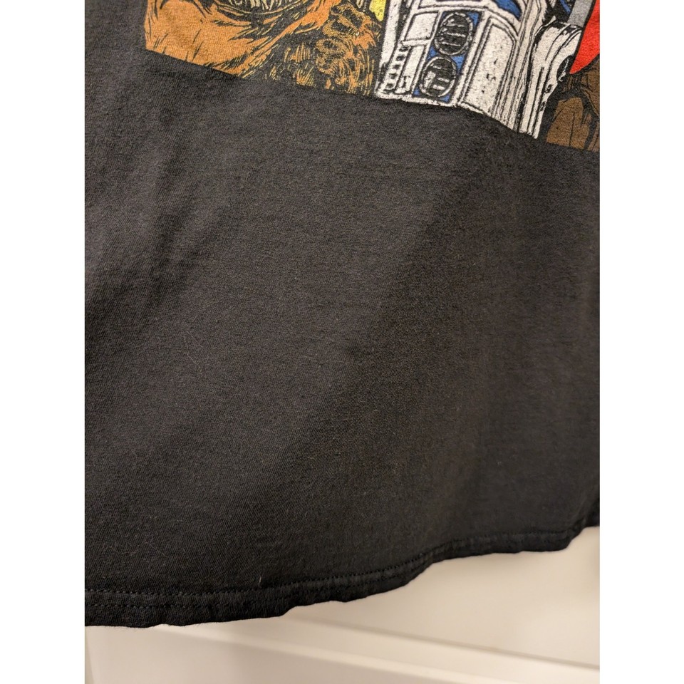 Star Wars Comic Strip Graphic Tee Shirt Black | eBay