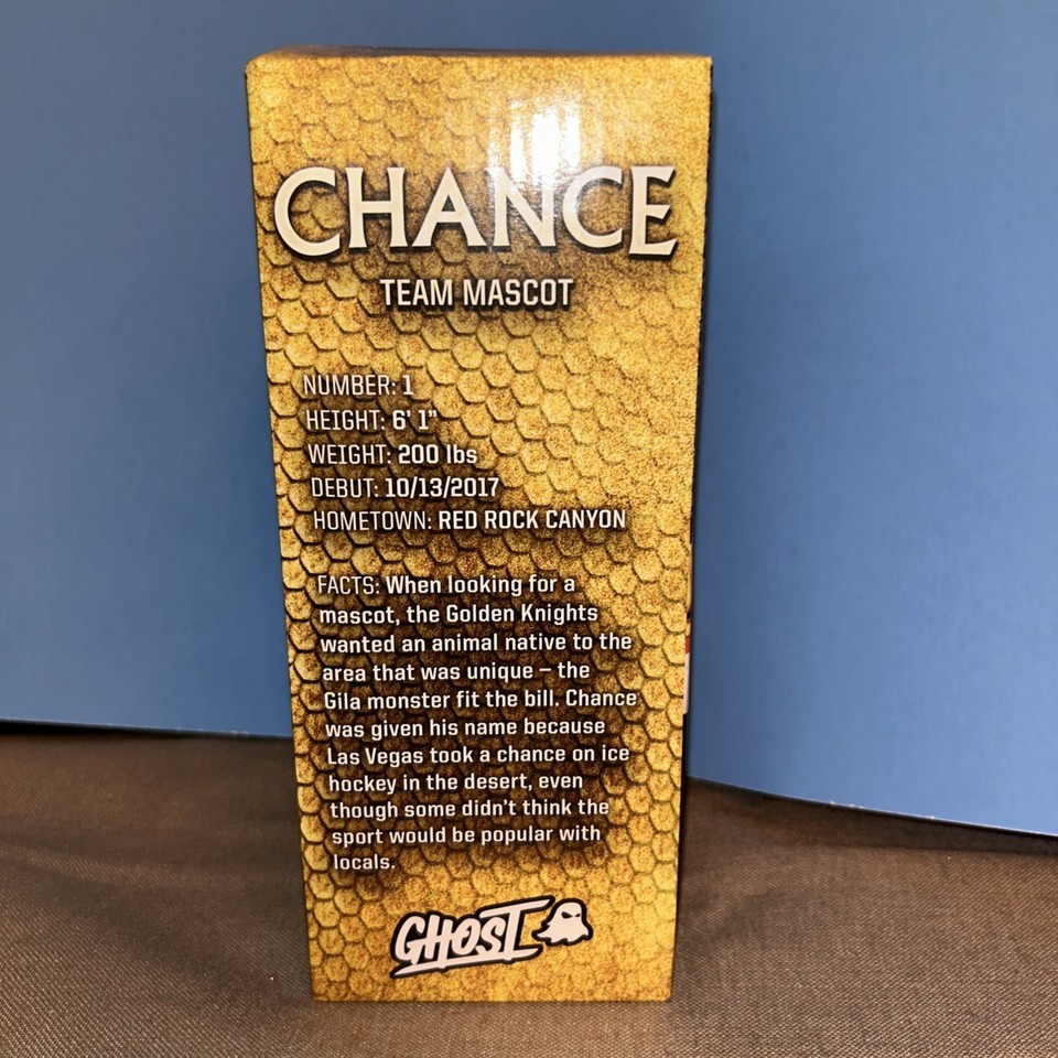 New 2025 NHL Las Vegas Golden Knights NHL Hockey GHOST CHANCE Mascot ...