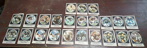 Lot Of 23 Vintage 1972 NFL Oakland Raiders Sunoco Football Stamps | eBay