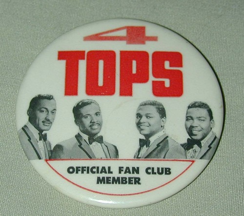 Rare 4 TOPS Official Fan Club Member Pinback Button 1967 NIce! | eBay