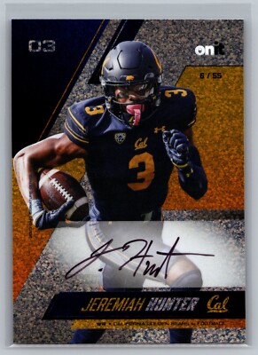 Jeremiah Hunter 2023 ONIT California Golden Bears AUTO #113 Football ...