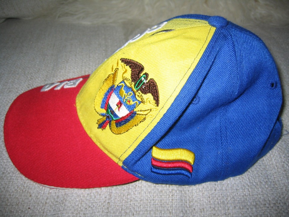 Columbia Red Yellow Blue FLag Insignia Logo Hat Mens Cap Ser Flow SF | eBay