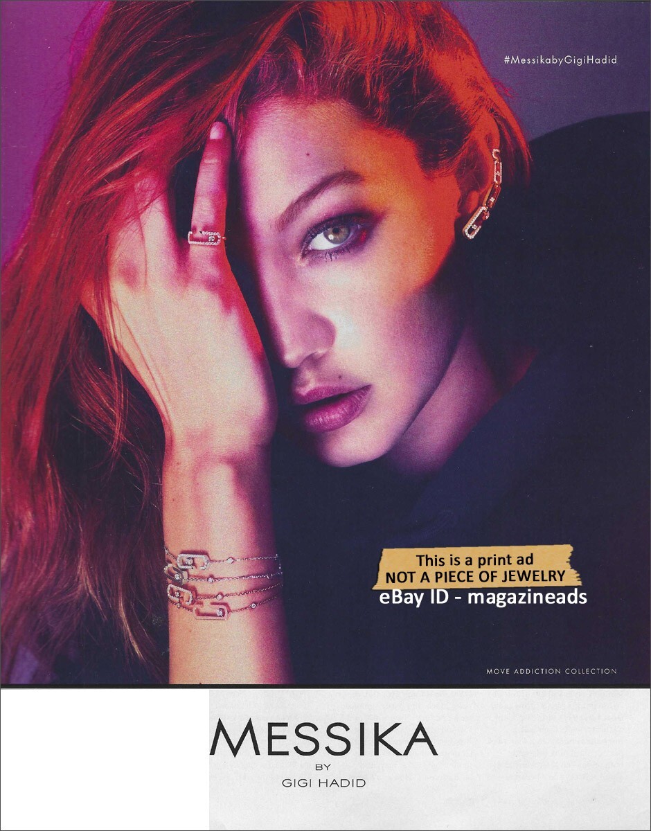 MESSIKA Jewelry 1-Page PRINT AD 2017 GIGI HADID move addiction ...