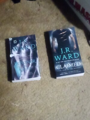 4 JR WARD paperbacks 1 Hardcover prisone of night/ Claimed/ Darius/ The ...