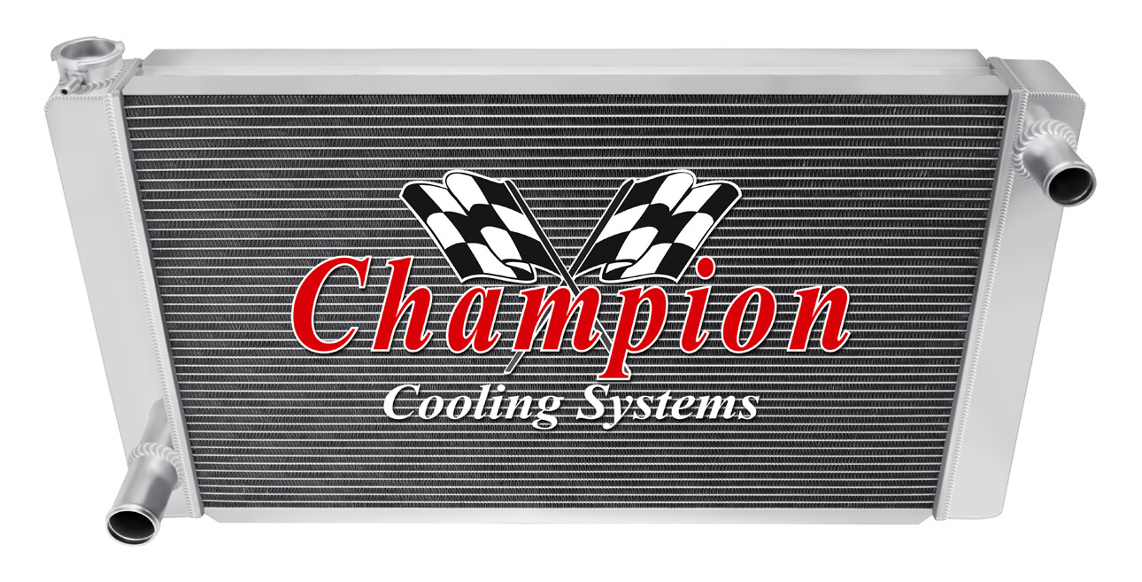 RR Champion 3 Row Universal Crossflow 28" Core Radiator Ford Config # ...
