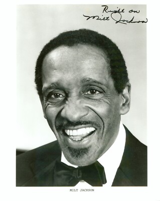 Jazz great Milt Jackson Autographed photo | eBay