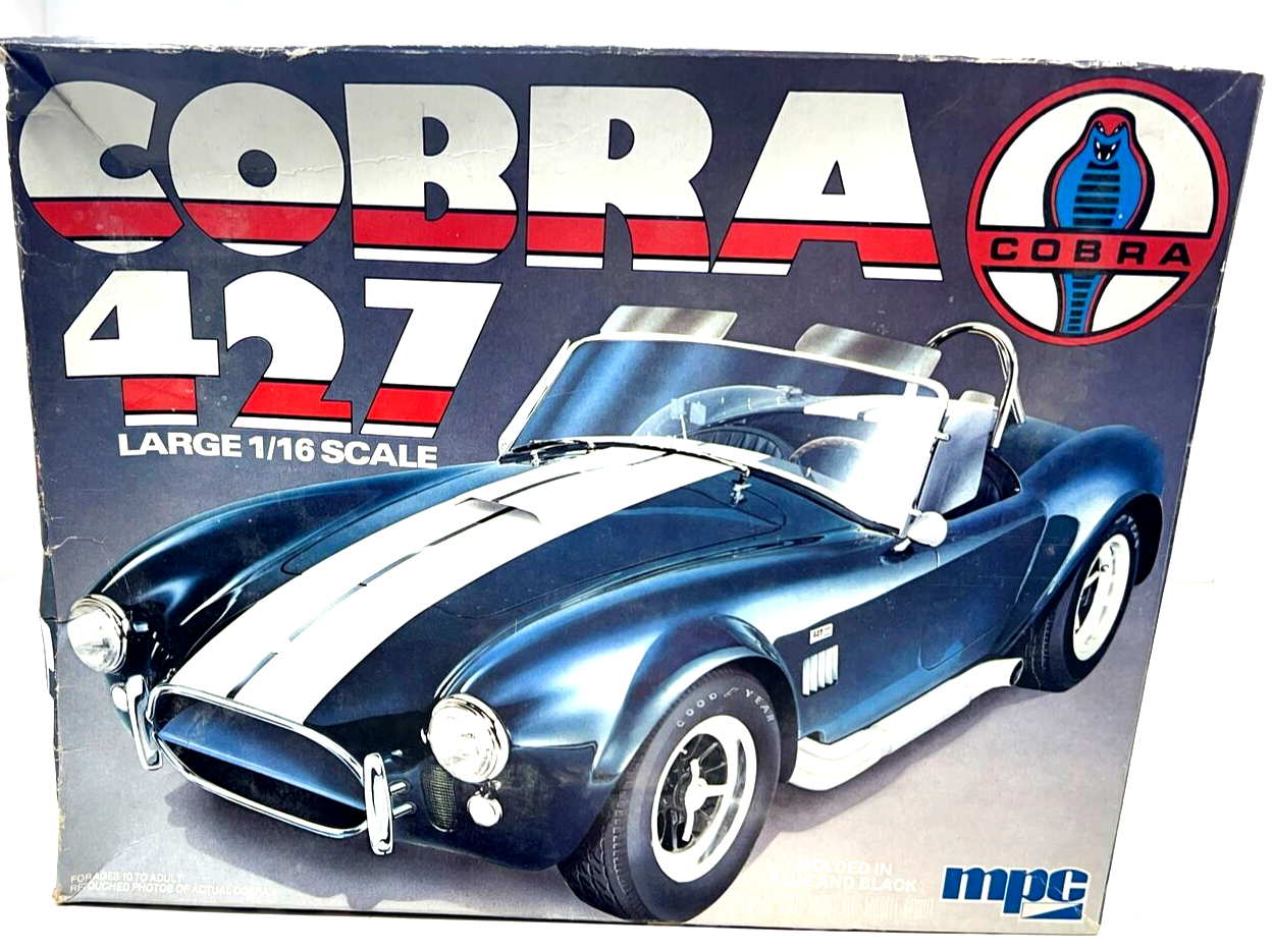 VTG MPC 1:16 Ford Cobra 427 Plastic Model Kit - preowned - open box | eBay