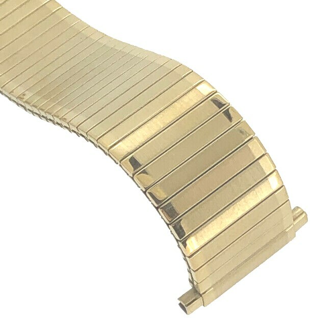 Gents Metal Gold Tone Expanding Bracelet Watch Strap 17mm 18mm 19mm ...