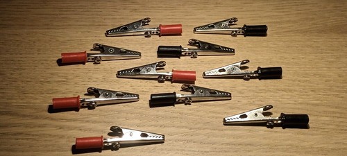 lot de 10 Pinces Crocodile 56mm pour modélisme train avion bateau ...