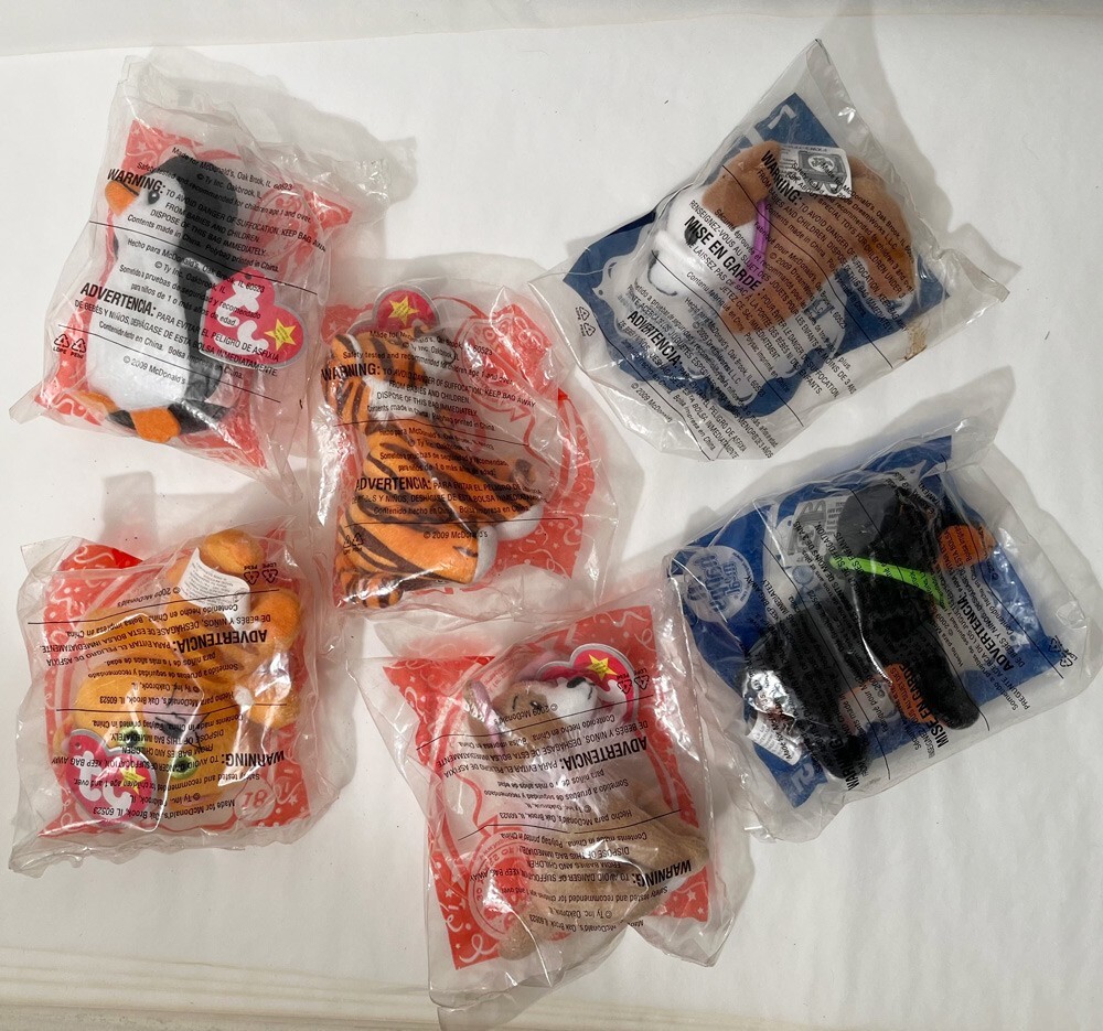 TY McDonald's Teenie Beanie Oasis/Tiger, Pico/Dog Happy Meal 30 Years ...