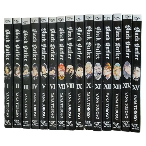 Black Butler Manga Volumes 1-15 English Authentic Yen Press Paperback ...