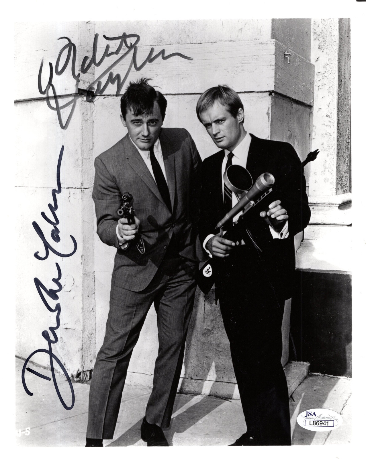 ROBERT VAUGHN+DAVID MCCALLUM SIGNED 8x10 PHOTO MAN FROM UNCLE JSA | eBay