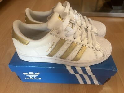Adidas Superstar White Gold Metallic FX7483 Womens | eBay UK