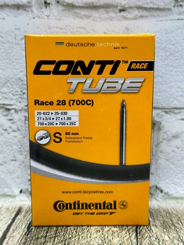 Continental Race 28" 700x20-25c Inner Tubes - 80mm Long Presta Valve ...