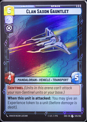 Star Wars Unlimited - Clan Saxon Gauntlet - Standard Foil | eBay