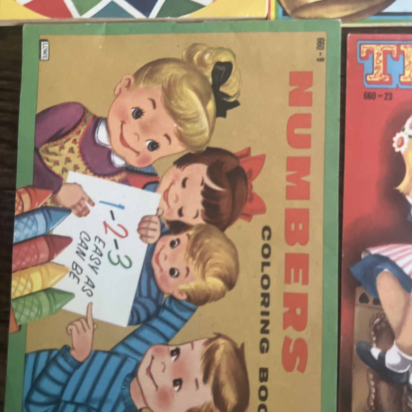 VTG 50s SAMUEL LOWE CHILDREN'S SWEET GRAPHICS Colouring Book Lot If 13 ...