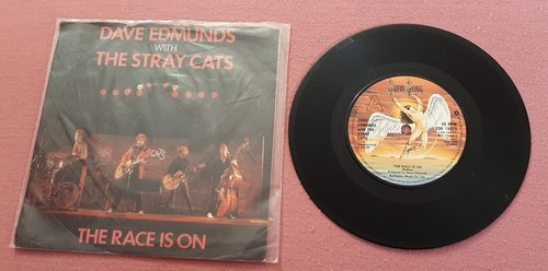 Dave Edmunds Stray Cats UK import 45 The Race Is On Living Again If It ...