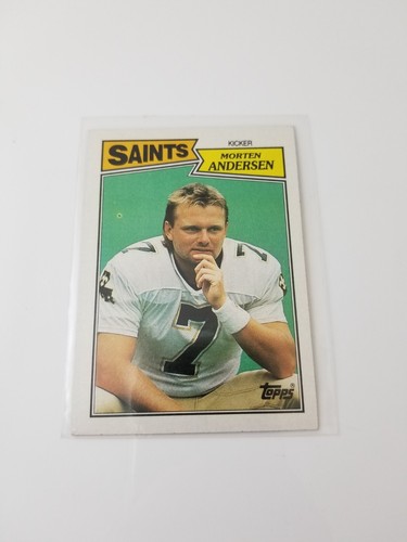 Morten Andersen New Orleans Saints 1987 Topps #277 NFL Football trading ...