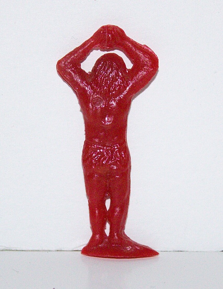 Palmer Plastics Monsters Flat Style Caveman with Rock PVC Figure 1964 ...