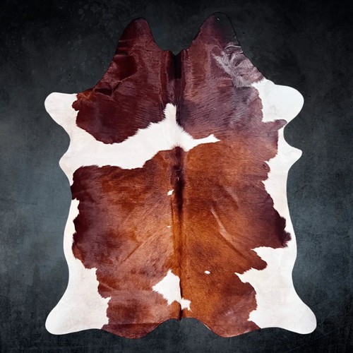 Brown and White Cowhide Size 6 x 7 ft ---5159 | eBay