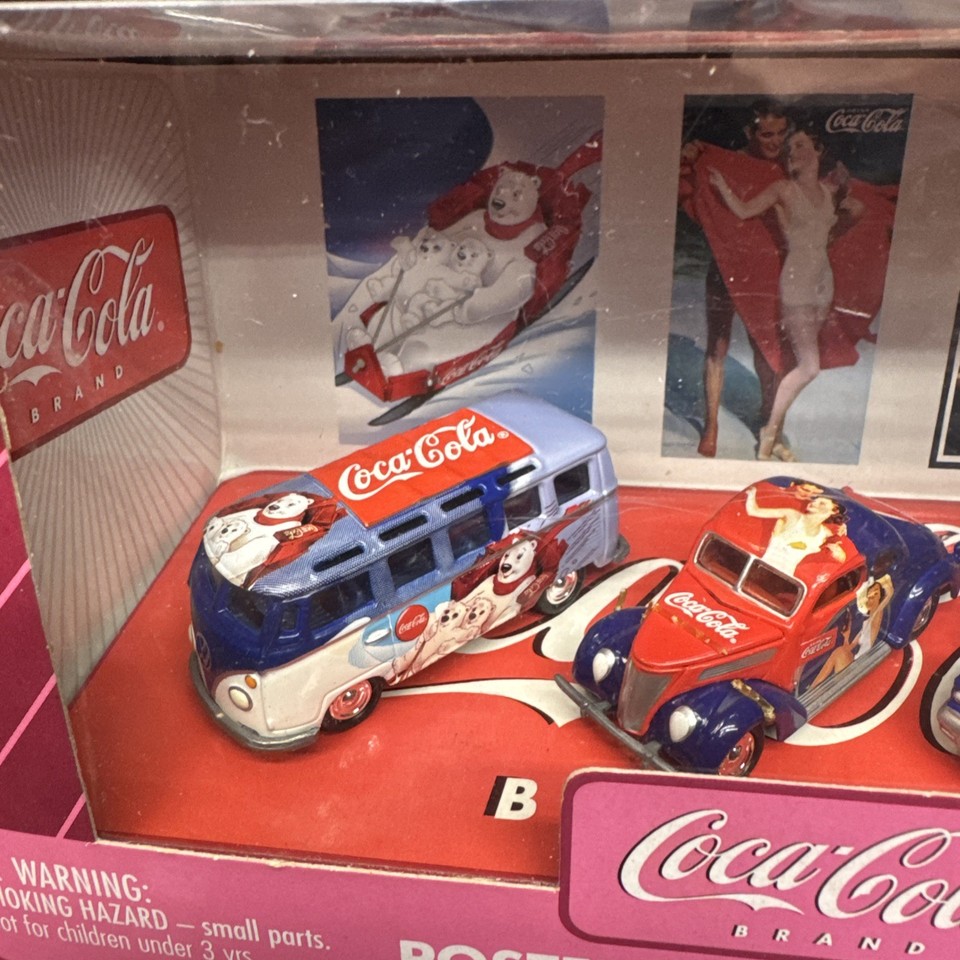 Johnny Lighting 2003 Issue Coca-Cola "POSTER CAR COLLECTION" (3 ...