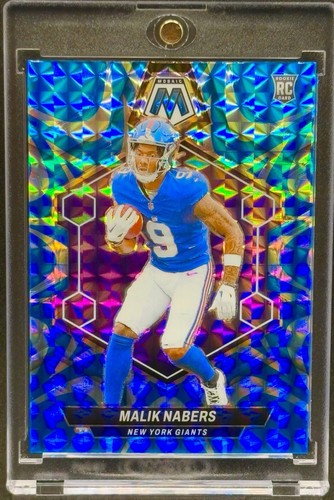 MALIK NABERS RARE ROOKIE RC BLUE REFRACTOR INVESTMENT CARD GIANTS ROTY ...