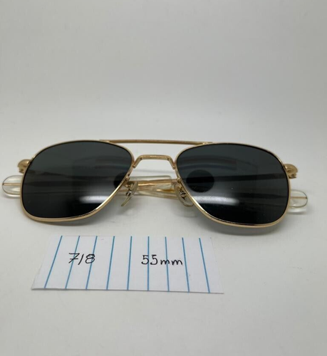 #718 Randolph Engineering Aviator Sunglasses Bayonet temples 55mm | eBay