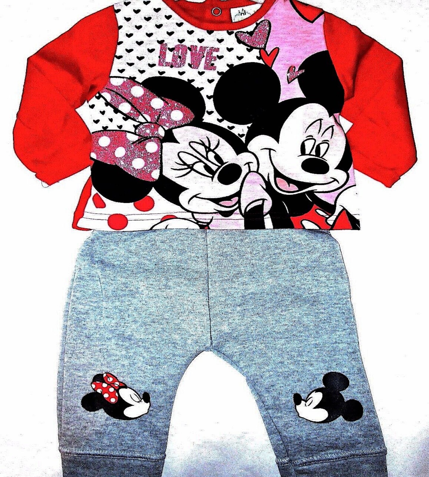 MINNIE MOUSE Disney Baby Girls tracksuit Sets Hooded Tops Joggers ...