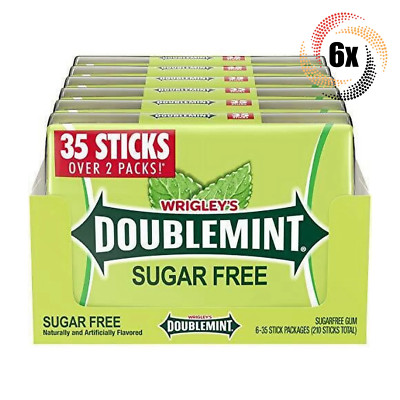 Full Box 6x Packs Wrigley's Doublemint Chewing Gum | 35 Sticks Each ...