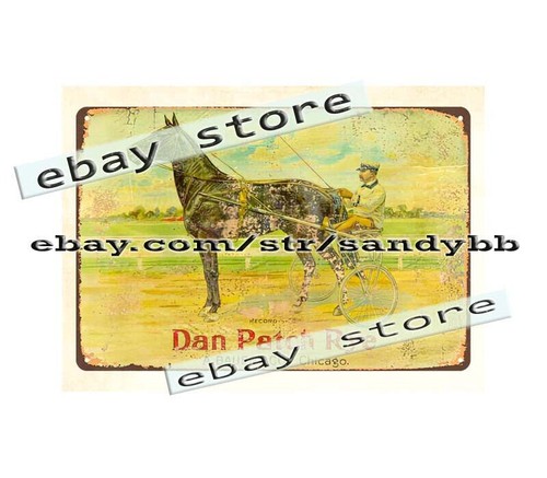Dan Patch Rye Whiskey horse farmer metal tin sign old reproductions | eBay