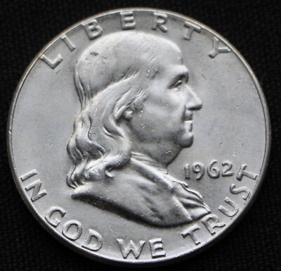 1962 USA HALF DOLLAR .900 SILVER - Benjamin Franklin | eBay