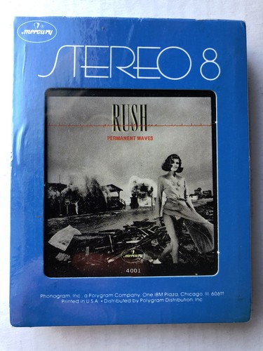RUSH PERMANENT WAVES 8 TRACK TAPE FACTORY SEALED NOS NICE 1980 *** | eBay