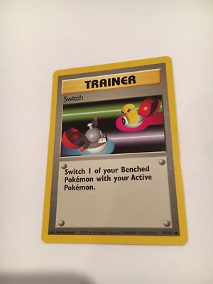 Trainer Switch 95/102 Base Set Pokémon Card, NOS | eBay