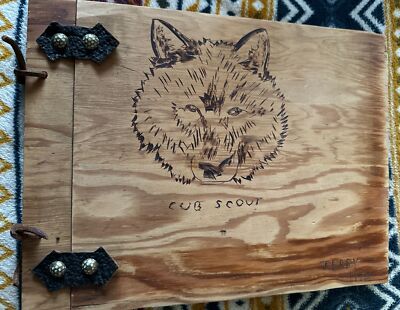 Vintage Handmade Boy Scouts Cub Scout Scrapbook BSA Wood 1950’s ...