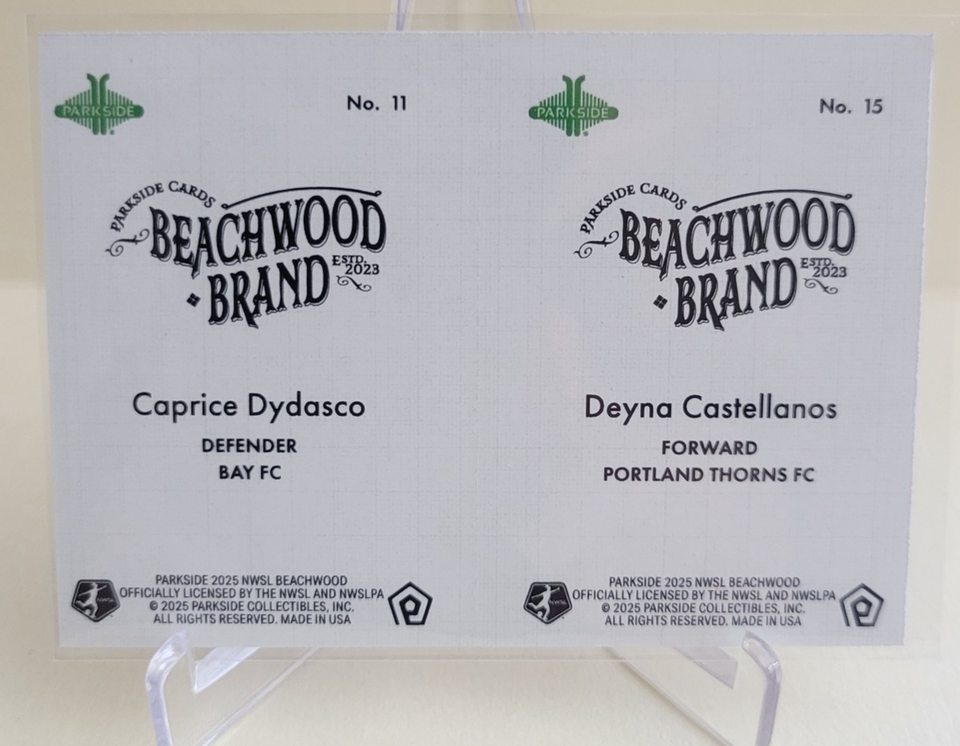 2025 PARKSIDE BEACHWOOD BRAND SQUARED DEYNA CASTELLANOS #15 CAPRICE ...