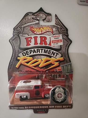 Hot Wheels Fire Department Rods Albuquerque NM 56 Ford Truck Real ...