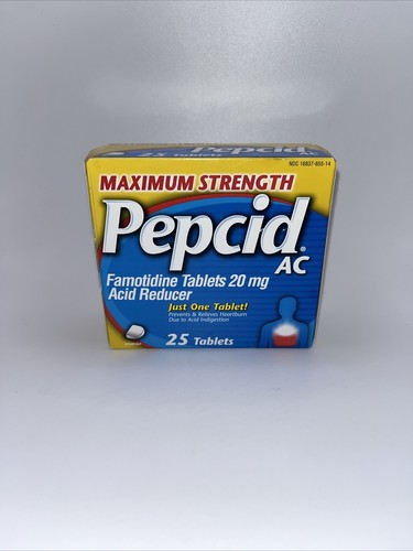 PEPCID AC Max Strength 20 Mg 25 Tablets Exp 05/2025 | eBay