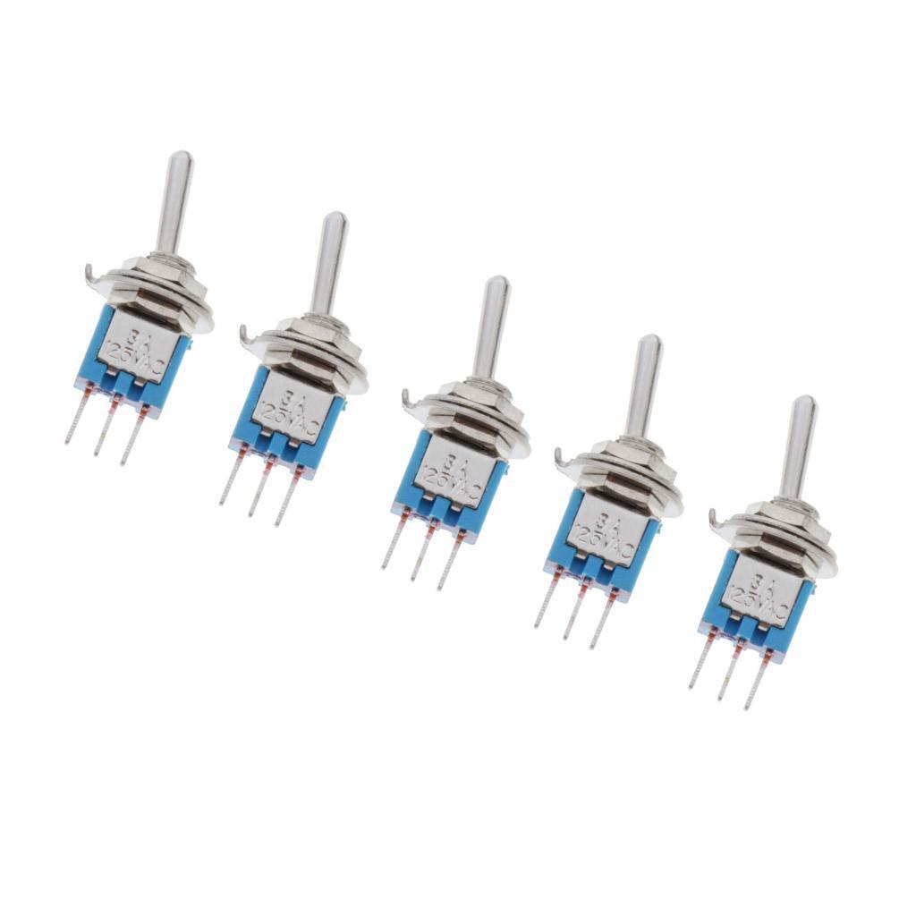 5x Stainless Steel PCB Toggle Switch Momentary Mini Rocker | eBay