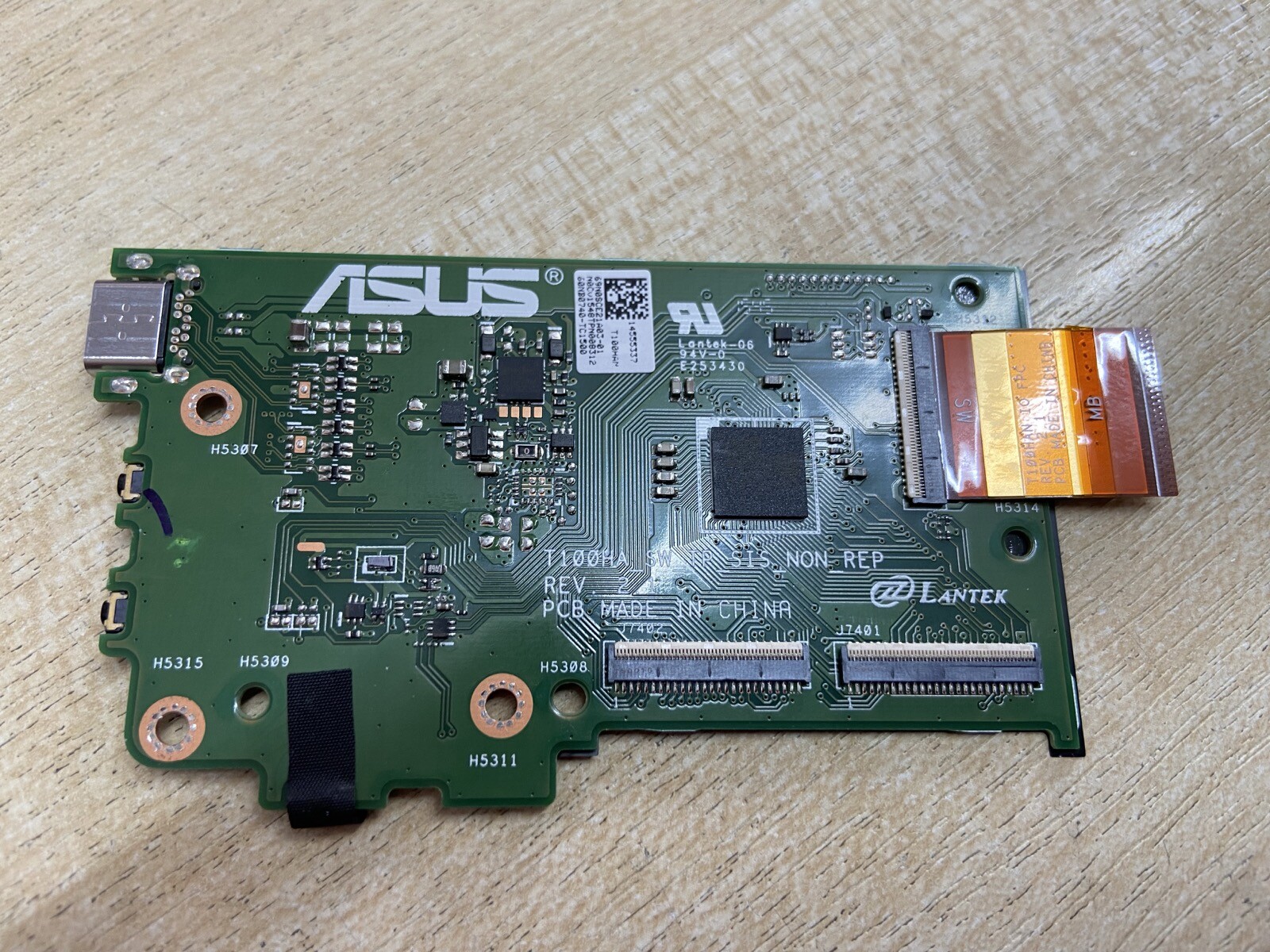 ASUS Transformer Book T100ha USB Type C Touch Control Board ...