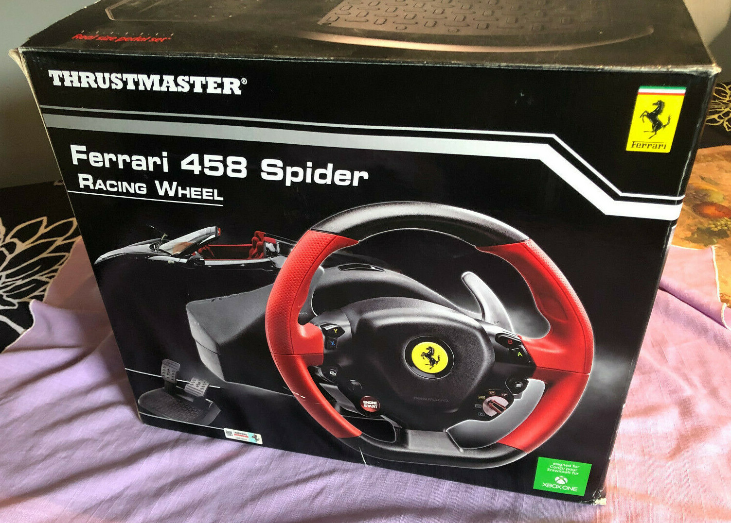 Thrustmaster Ferrari 458 Spider (4460105) Wheel & Pedals Set for XBOX ...