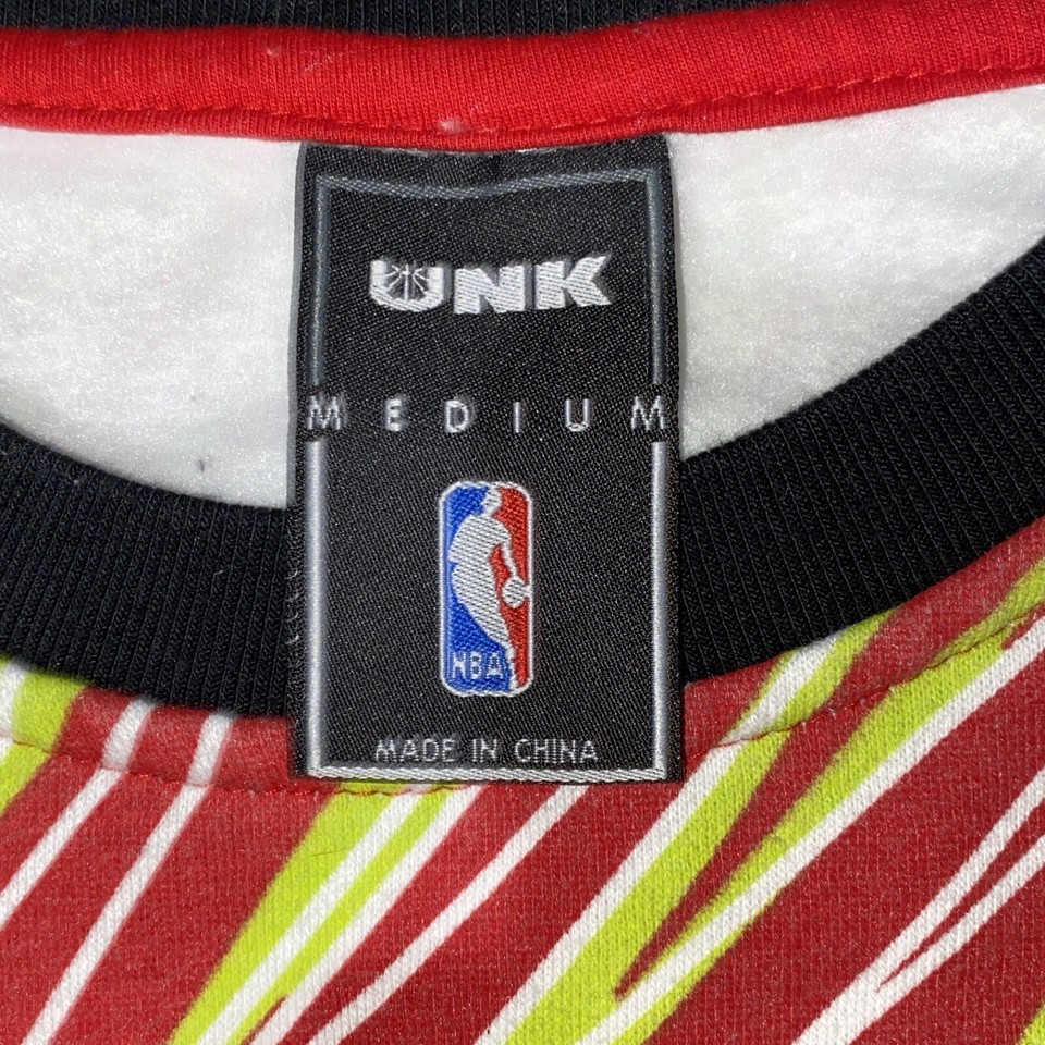 Unk NBA Atlanta Hawks Sweatshirt graphic long sleeve spell out Medium ...
