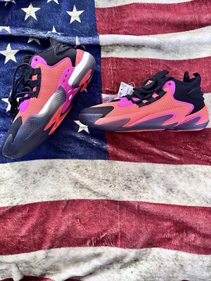 Mens Size 10 Adidas BYW Select Orange Black Pink Basketball Shoes | eBay