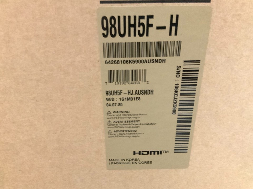 LG 98UH5F-H 98" 4K UHD LED Display - Digital Signage - Black | eBay